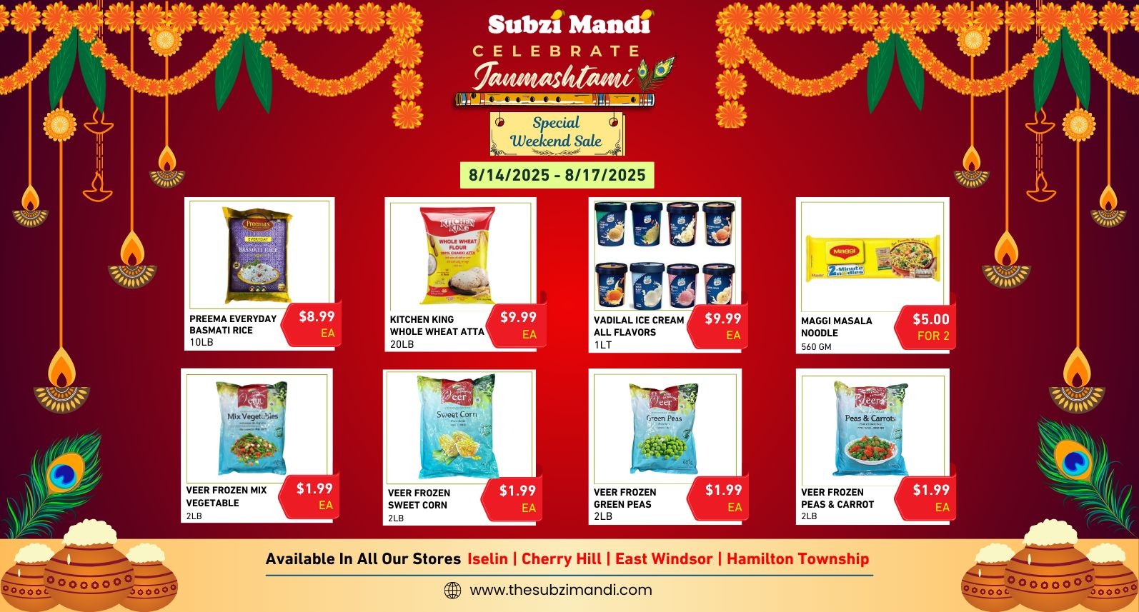 Subzi Mandi | Indian Supermarket in NJ - Iselin, Cherry Hill & More